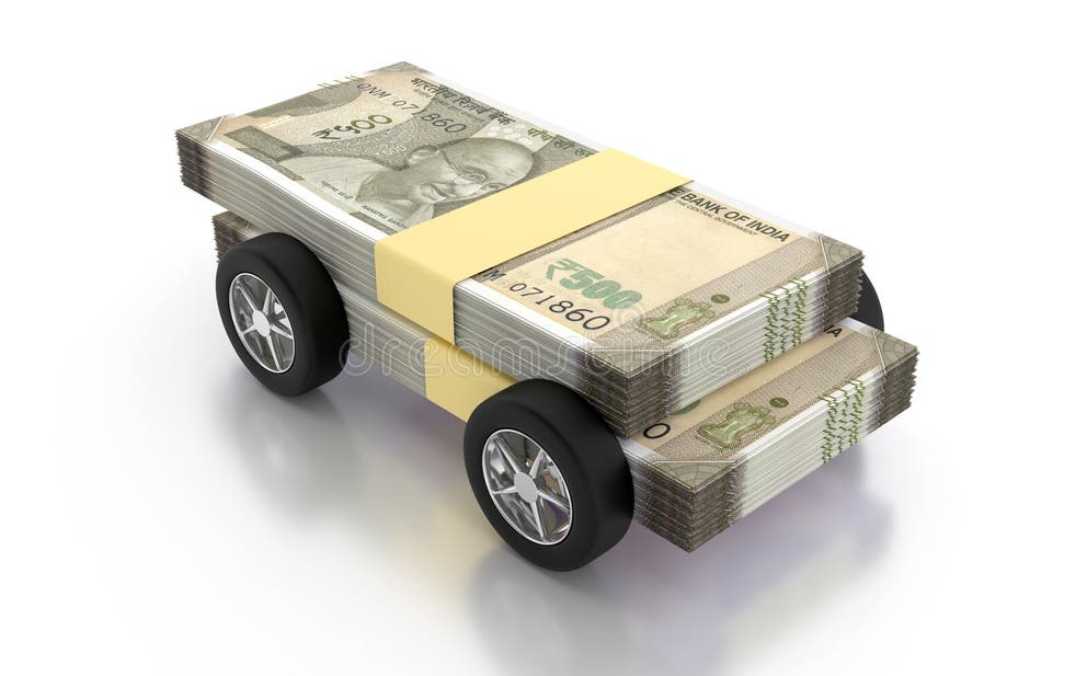 Indian Rupee 500 Currency Note Bundles Isolated on White Background ...