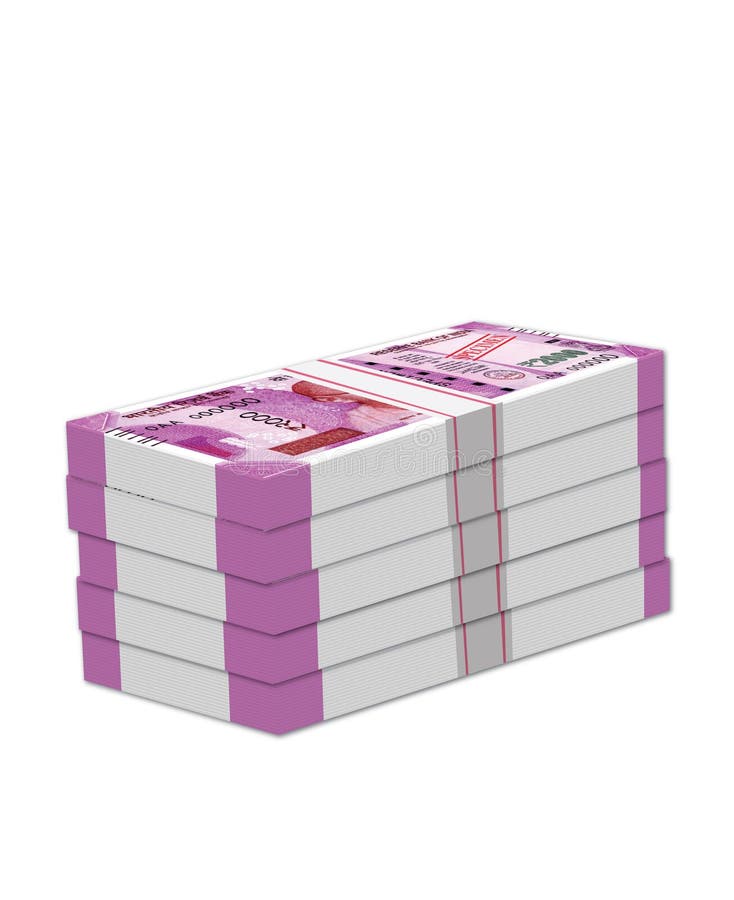 Indian Rupee 2000 Currency Note Bundles, Stack of Money Stock Photo ...