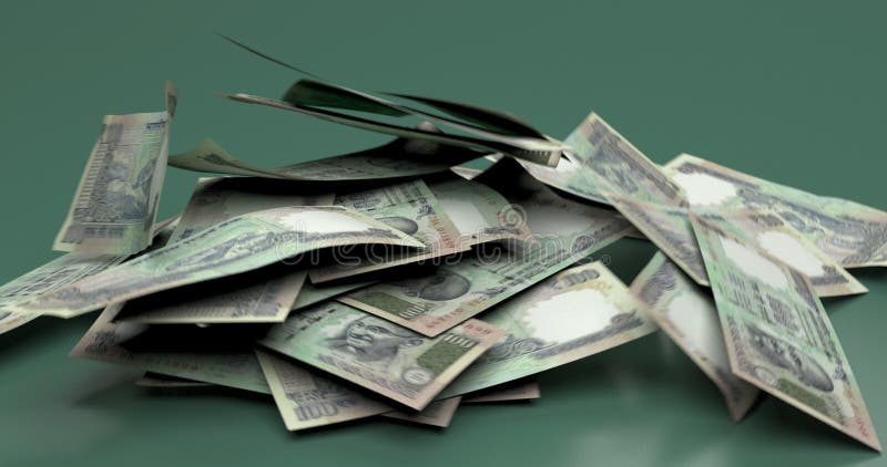 Falling Indian Rupee Coin 3D Animation with Alpha Channel Stock Footage ...