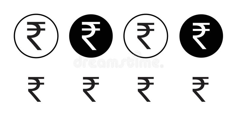 Rupee Outline Stock Illustrations – 751 Rupee Outline Stock ...