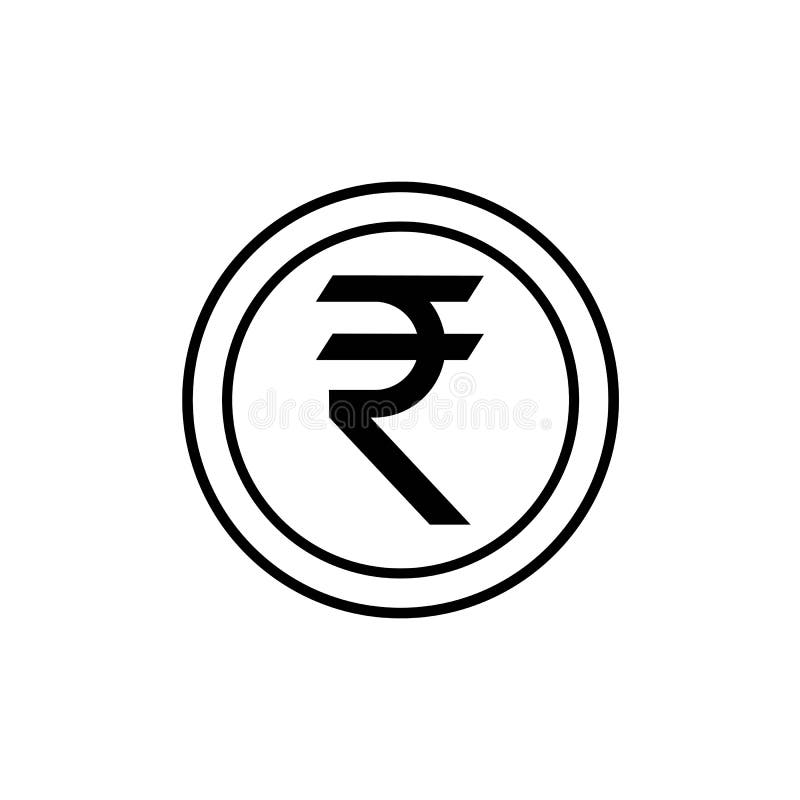 Indian Rupee Icon. Indian Rupee Sign Vector Stock Vector - Illustration ...