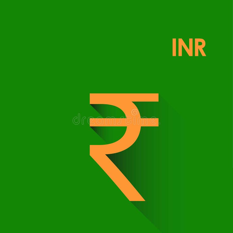 Indian Rupee Icon Vector Symbol Stock Vector - Illustration of earn ...