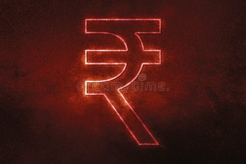 Indian Rupee Sign, Indian Rupee Symbol. Green Symbol Stock Illustration ...