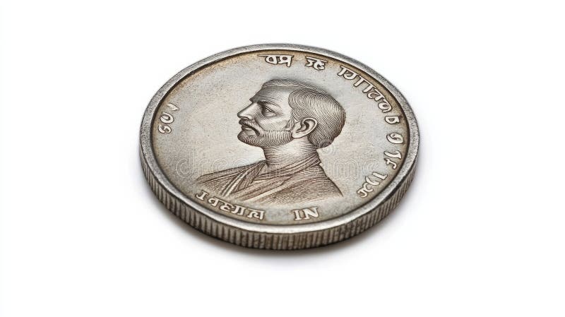 Indian Rupee (INR) Isolated on White Background Stock Photo - Image of ...