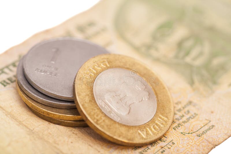 Indian Rupee Notes and Coins Stock Image - Image of asia, wealth: 56355713