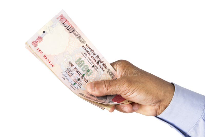 Indian rupee stock image. Image of hand, future, invest - 34661639