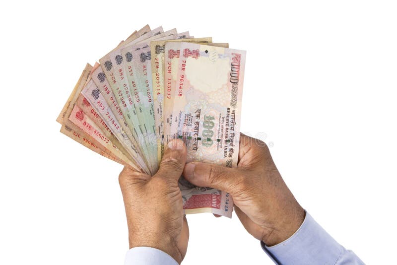 Indian rupee stock image. Image of hand, future, invest - 34661639