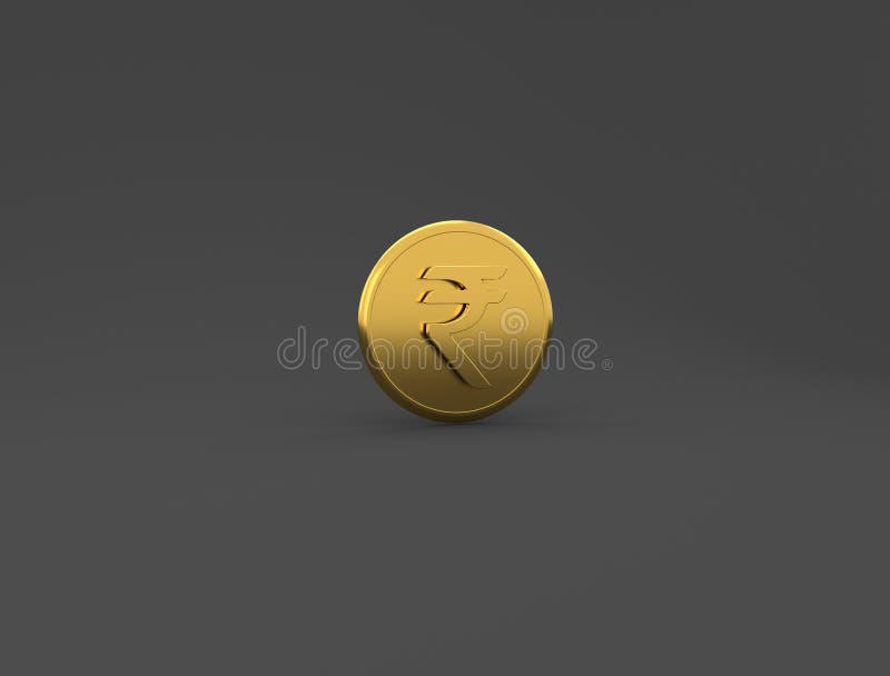 Indian Rupee Symbol 3d Render Illustration Image Stock Illustration ...