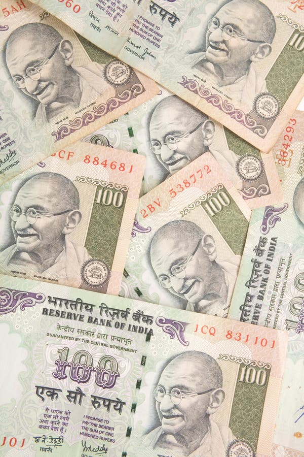 Indian rupees stack stock image. Image of denominations - 32839555
