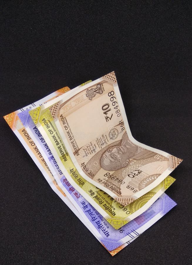 Indian Currency, Multi Colour Currency of Indian Rupees Stock Image ...