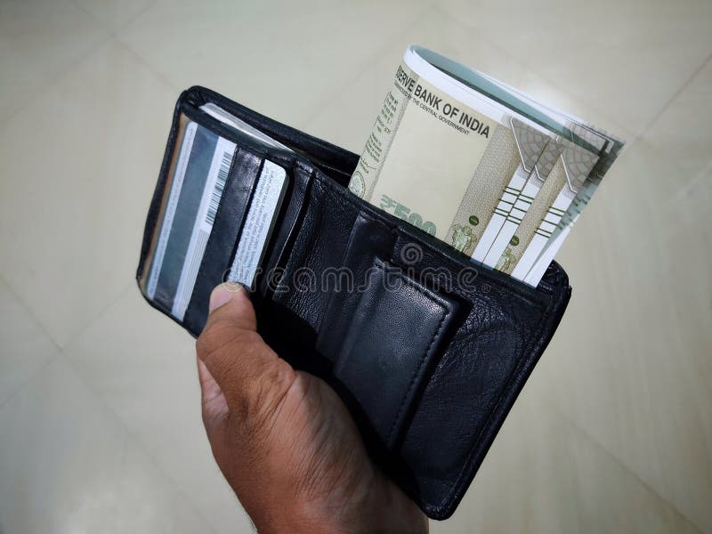 Indian Rupees Note Currency in Hand and in Wallet HD Stock Photo ...
