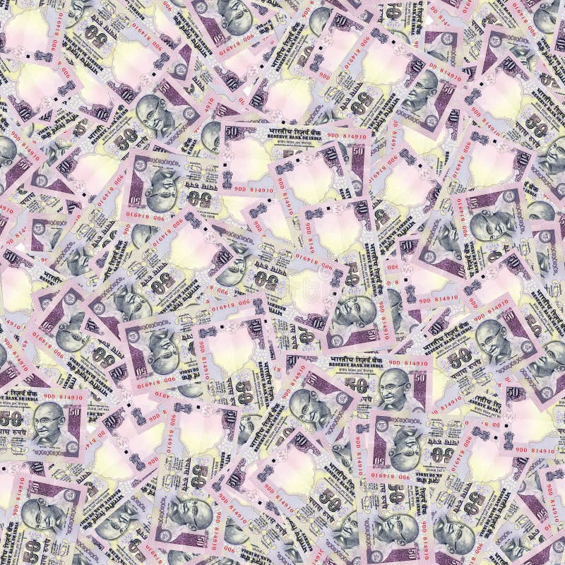 Indian Rupees Seamless Texture Stock Photo - Image of paper, pattern ...