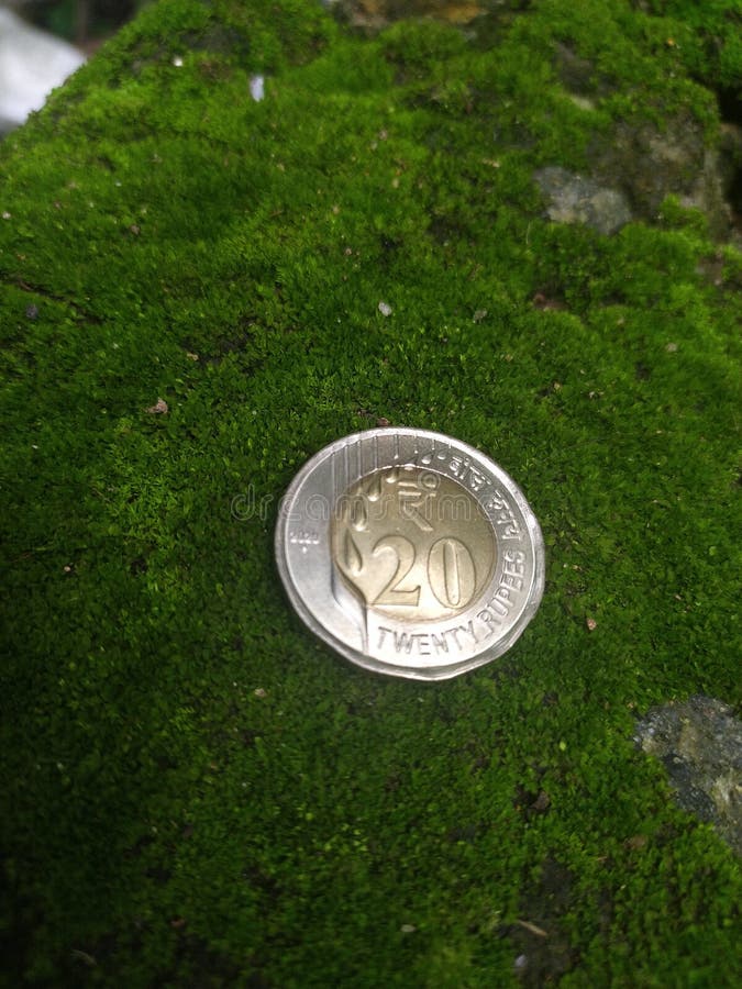 Indian 20 Rupies, New Coin Twenty Stock Photo - Image of roopa, twenty ...