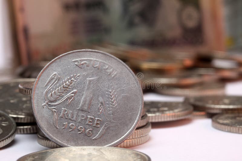 1 Indian Ruppe stock photo. Image of earn, banking, despair - 94462294