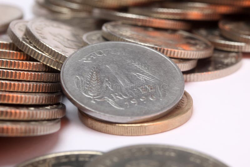 1 Indian Ruppe stock photo. Image of earn, banking, despair - 94462294