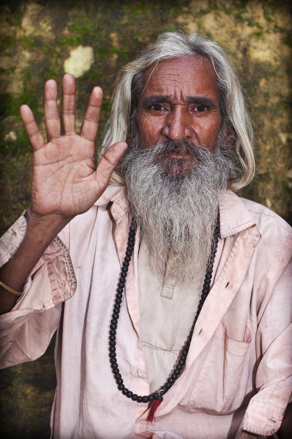 Indian sadhu stock image. Image of ethnicity, outdoors - 27287279