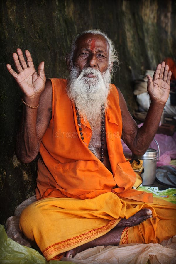 Indian sadhu stock image. Image of ethnicity, outdoors - 27287279