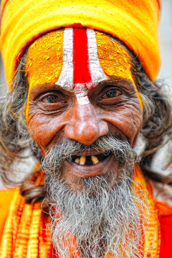 Indian sadu 3 editorial photography. Image of yellow - 26061097