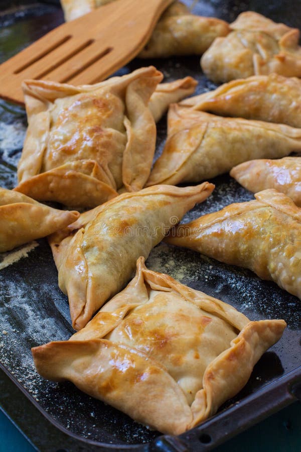 Indian samosas stock image. Image of canapes, filled - 47047333