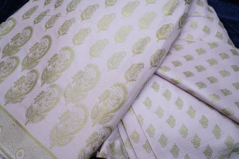 Indian Saree Textured Fabric Pattern Material Stock Image - Image of ...