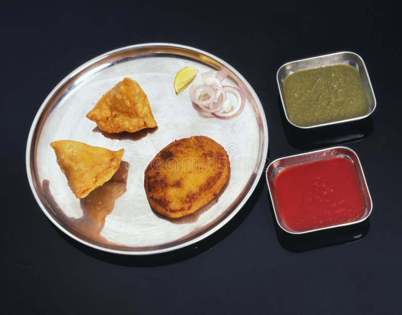 Indian Savories Samosa & Cutlet Stock Image - Image of indian, samosas ...