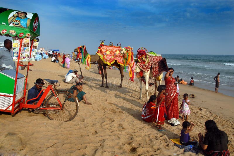 Indian Sea Beach editorial photo. Image of bath, horizontal - 27829976