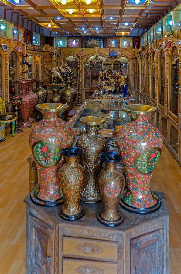 Indian Shop with Ceramic Objects Stock Photo - Image of decorated ...