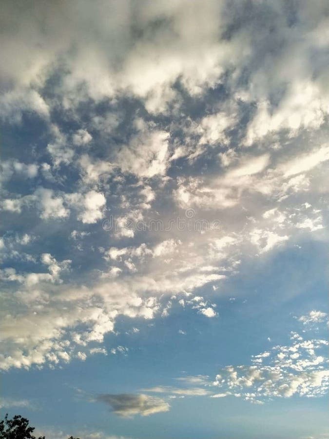 Indian Sky Cloud Beautiful Pic Stock Photo - Image of village ...