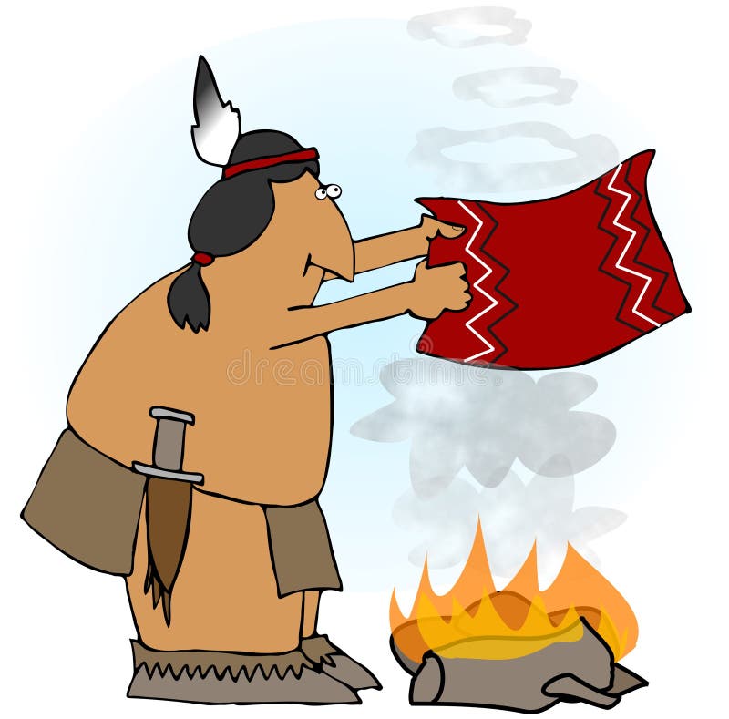 Indian Smoke Rings stock illustration. Illustration of indian - 10789870