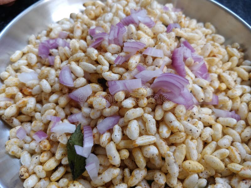 Indian snacks stock image. Image of hunger, snacks, bhadang - 133829885