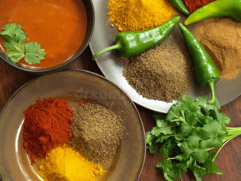 Masala Assorted Condiments and Spices Box Stock Photo - Image of cook ...