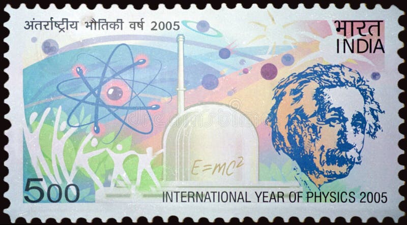 Indian Stamp for International Year of Physics 2005, Featuring Einstein ...