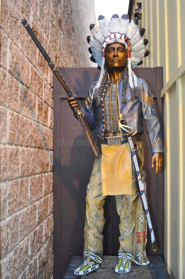 Indian stock photo. Image of model, rifle, tribe, tourism - 42983310