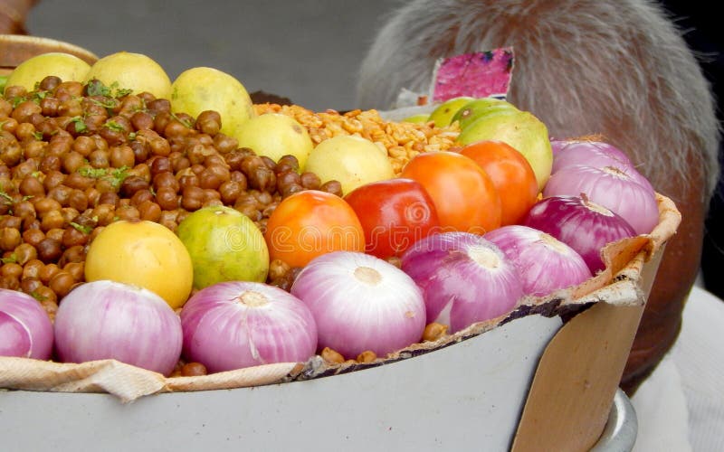 Indian street food-chat stock image. Image of vendor - 47575927
