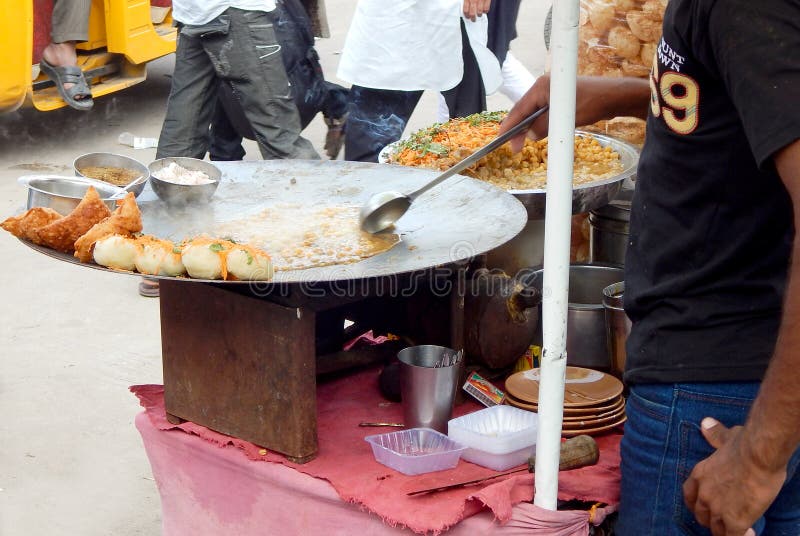 Indian street food-chat stock image. Image of chat, traditional - 47576057