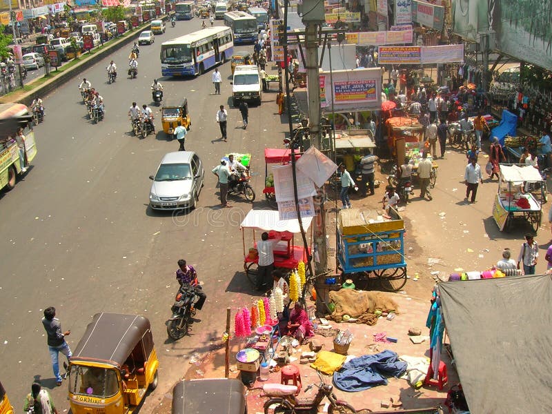 Indian street scene editorial image. Image of drive, fair - 19273975