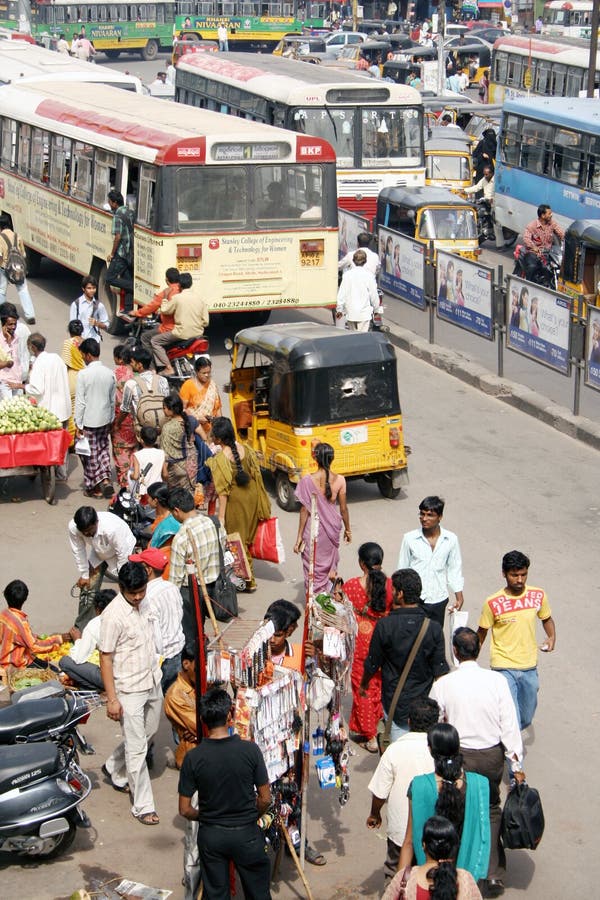 Indian Street Scene editorial photo. Image of road, cars - 21753031