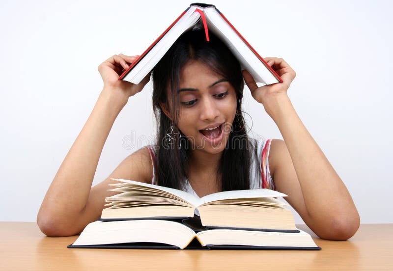 Indian student studying. stock image. Image of learning - 4964787