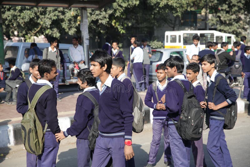 Indian students editorial stock image. Image of lazy - 47955414
