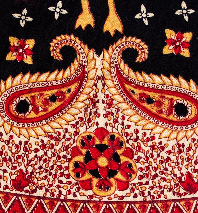 Indian style fabric stock photo. Image of embroidery - 53939982
