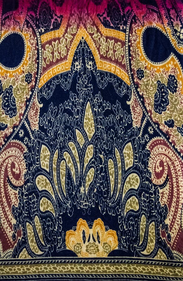 Indian pattern fabric stock photo. Image of flower, native - 35499906