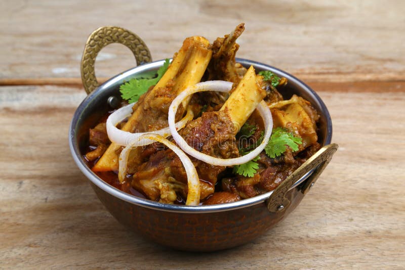 Indian Style Meat Dish or Mutton Curry Stock Image - Image of cooked ...