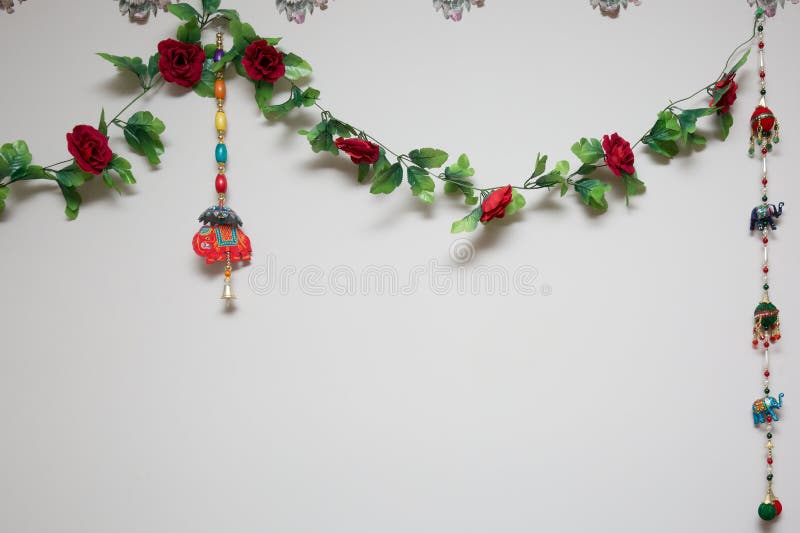 Indian Style Wall Background with Traditional Decorative Patterns and ...