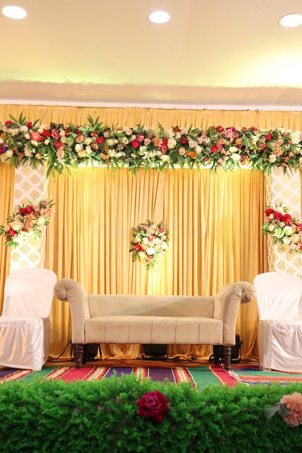 Indian Stage Decoration And Backdrop RAJWADA CARVED FIBER ENGAGEMENT