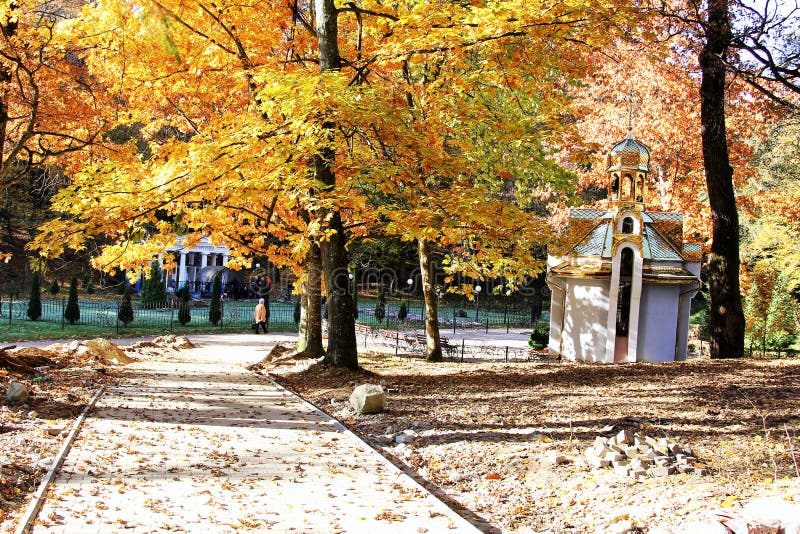 Indian summer editorial image. Image of forest, chapel - 99171540