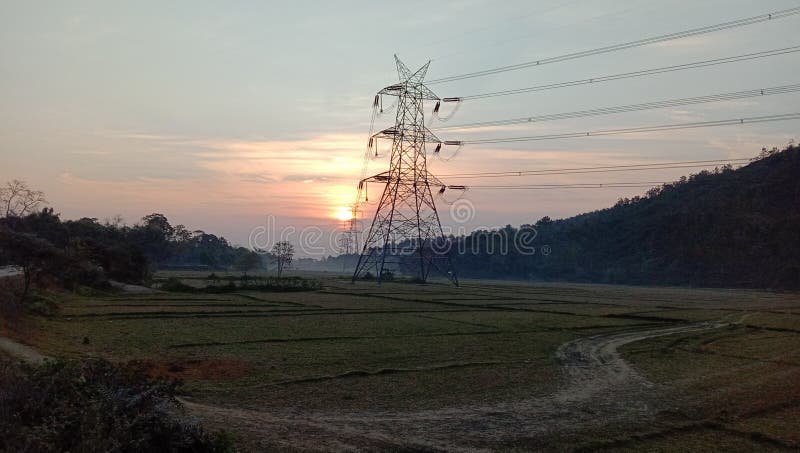 Indian Sunlight, Sunrise Time Stock Image - Image of cloud, wind: 212964499