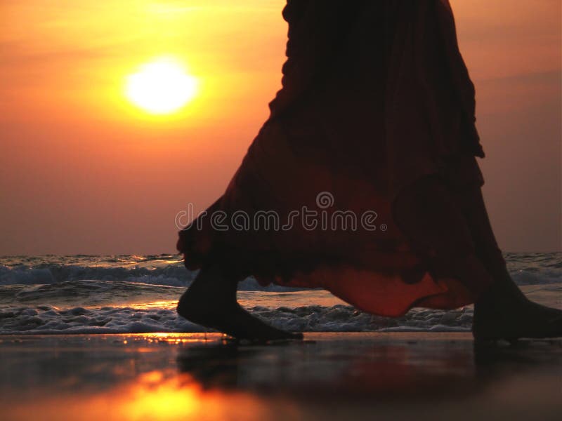 Indian sunset stock photo. Image of sense, relax, skirt - 1662952