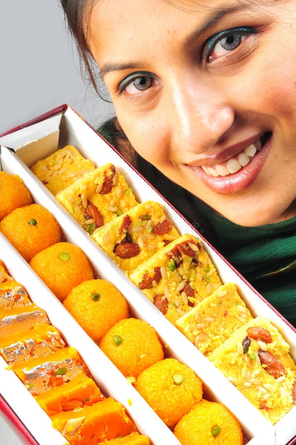 Indian sweet box stock image. Image of asian, tasty, exoressions - 11280485