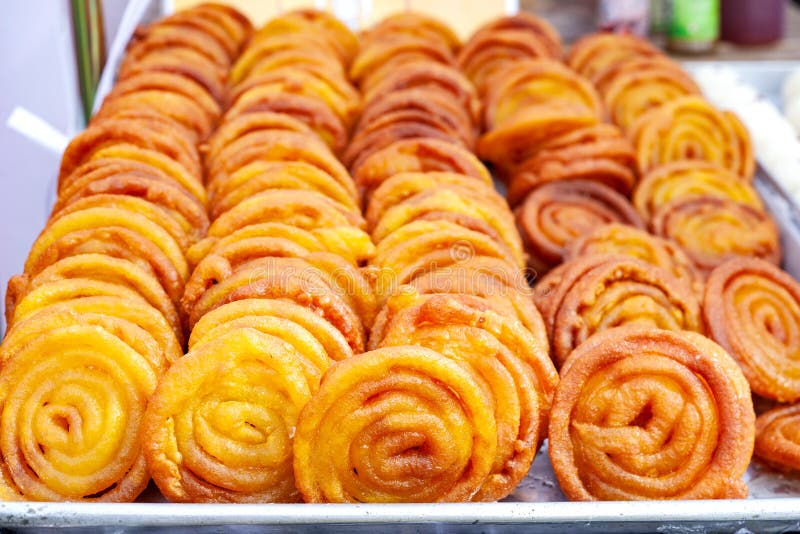Indian Sweet Dish Jalebi. Delicious Indian Sweet. Stock Photo - Image ...