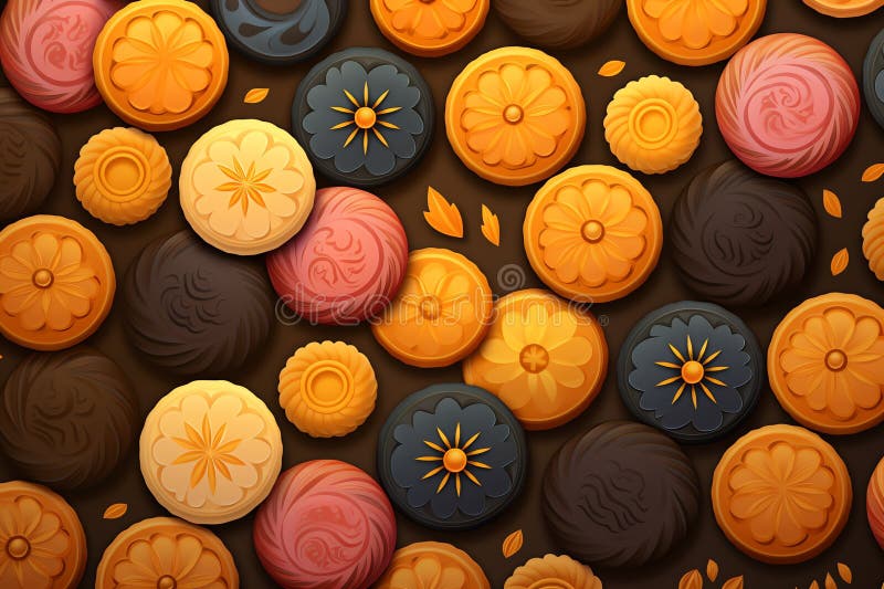 Indian Sweets Molds Diwali Border Frame Stock Illustration ...